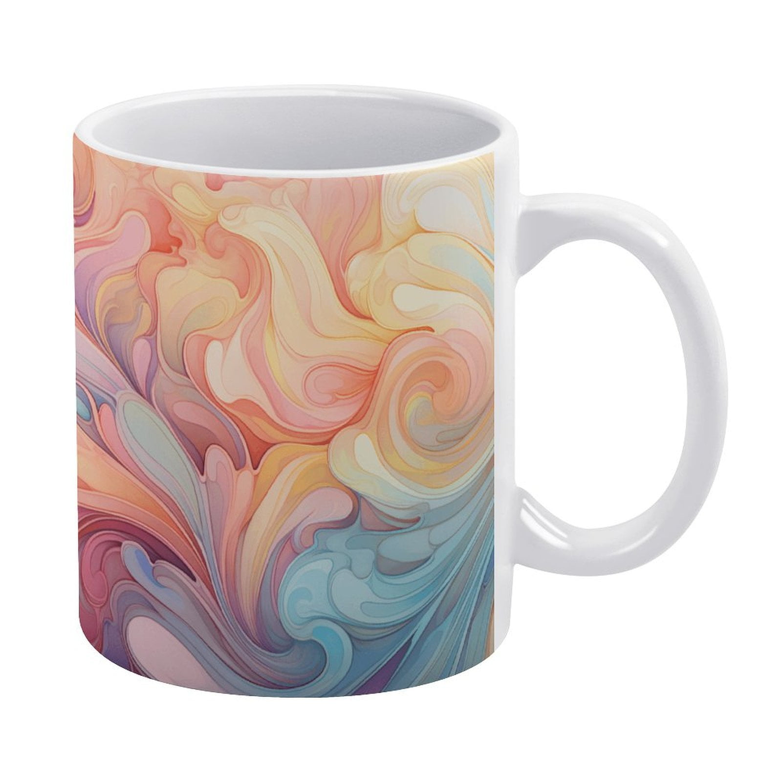 Simple Colored Ripple Fun Mugs Are Suitable As Birthday Gifts for ...