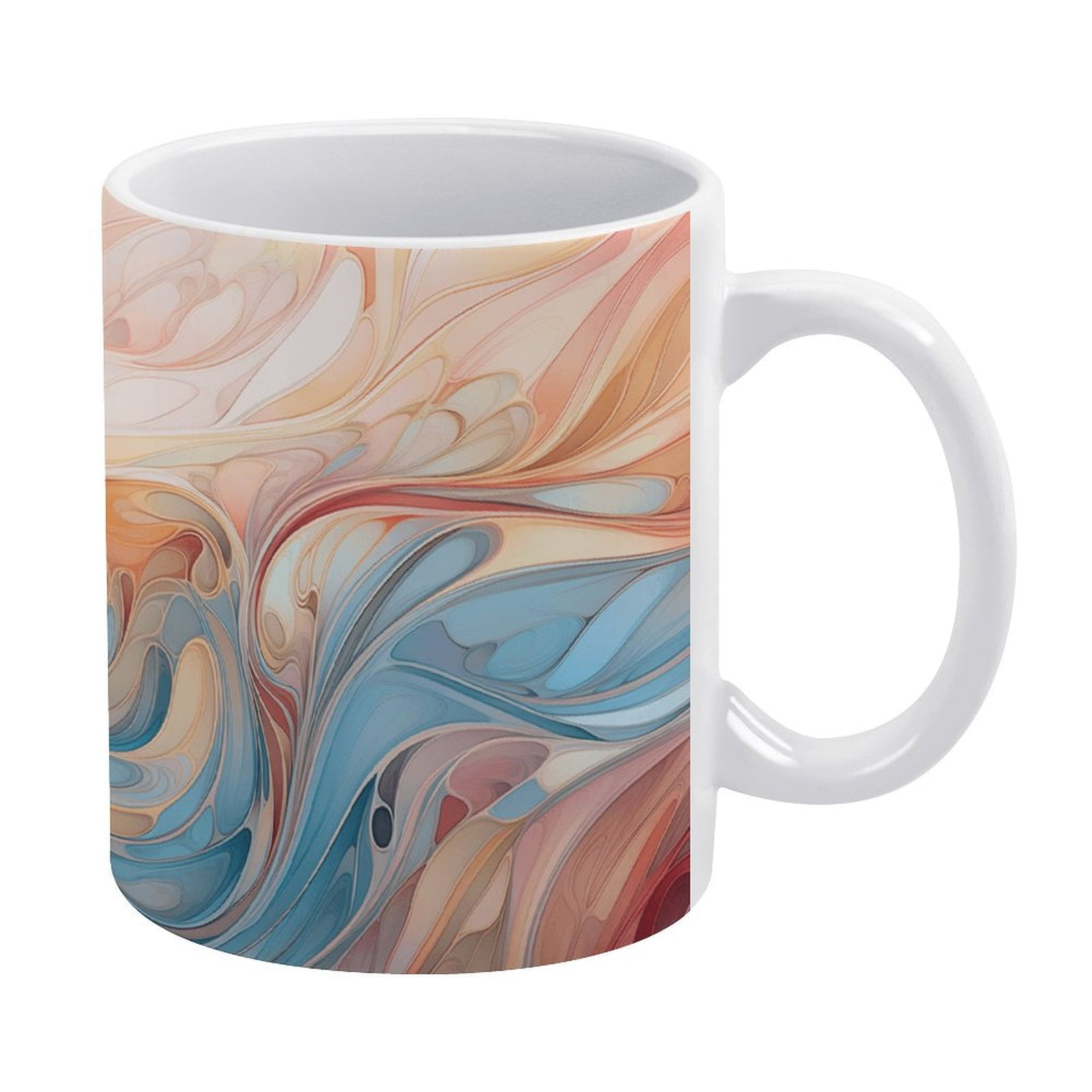 Simple Colored Ripple Fun Mugs Are Suitable As Birthday Gifts for ...