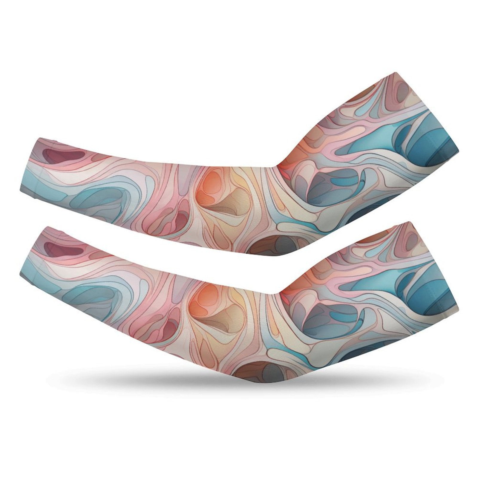 Simple Colored Ripple Gardening Sleeves Farm Sun Protection Arm Cooling ...