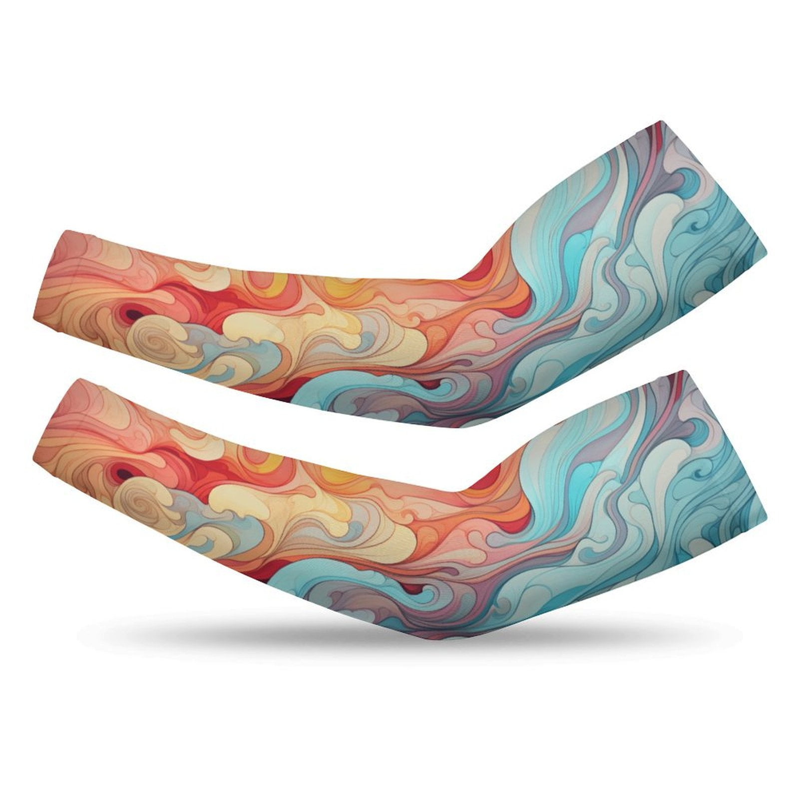 Simple Colored Ripple Gardening Sleeves Farm Sun Protection Arm Cooling ...
