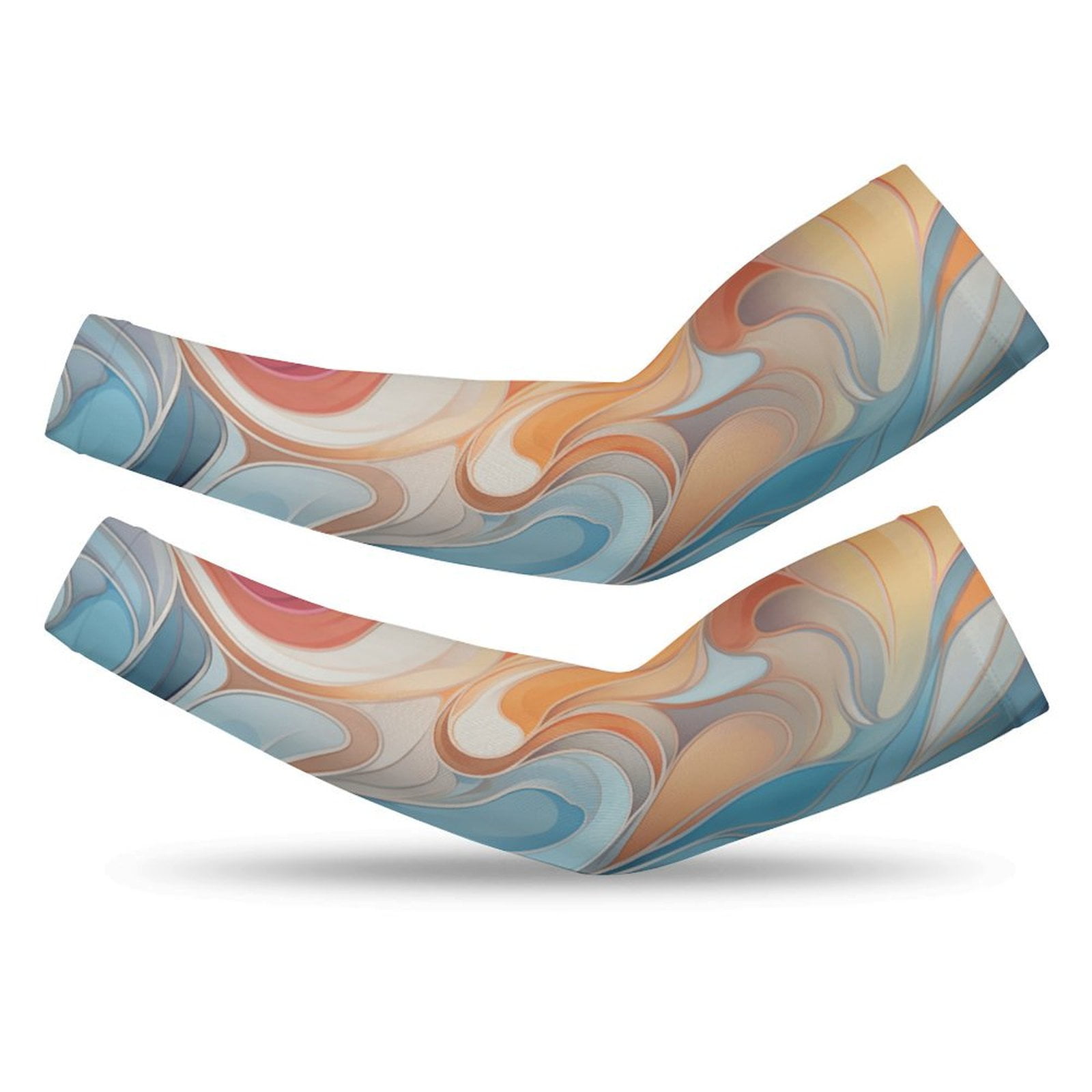 Simple Colored Ripple Protection Cooling Arm Sleeves For Men Women, Uv ...