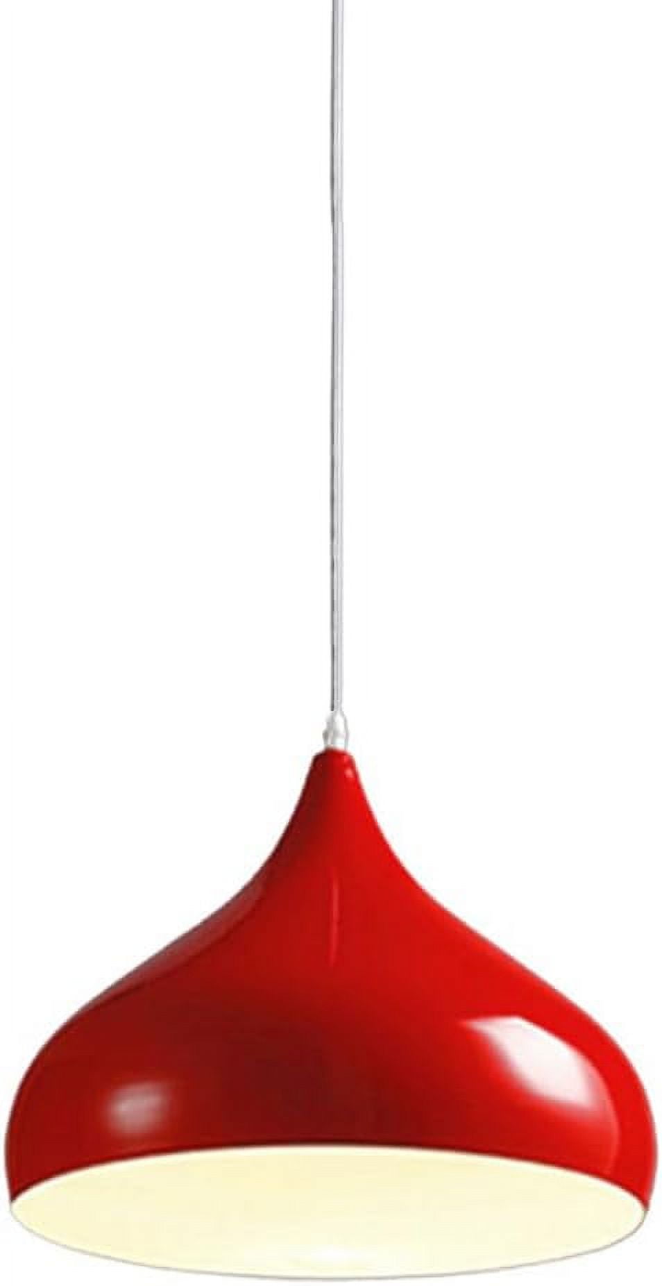 Simple Colorful Metal Pendant Light Fixture for Kitchen Island, Retro Farmhouse Pendant Lighting ...