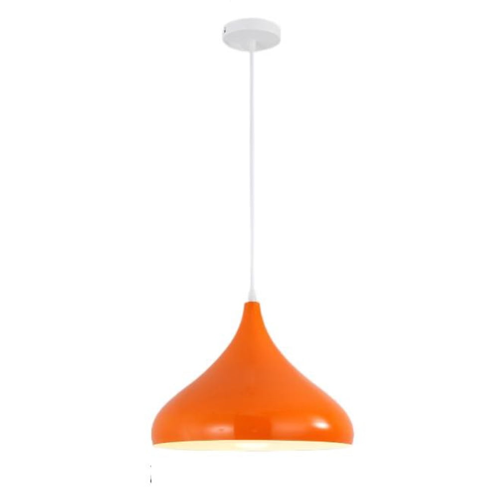 Simple Colorful Pendant Lighting for Kitchen Island, Glossy Metal ...
