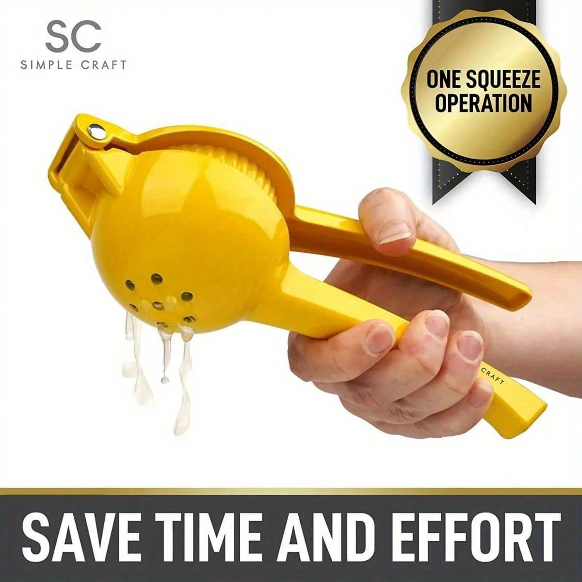 Simple Craft Lemon Squeezer - Premium Single Bowl Citrus Juicer ...