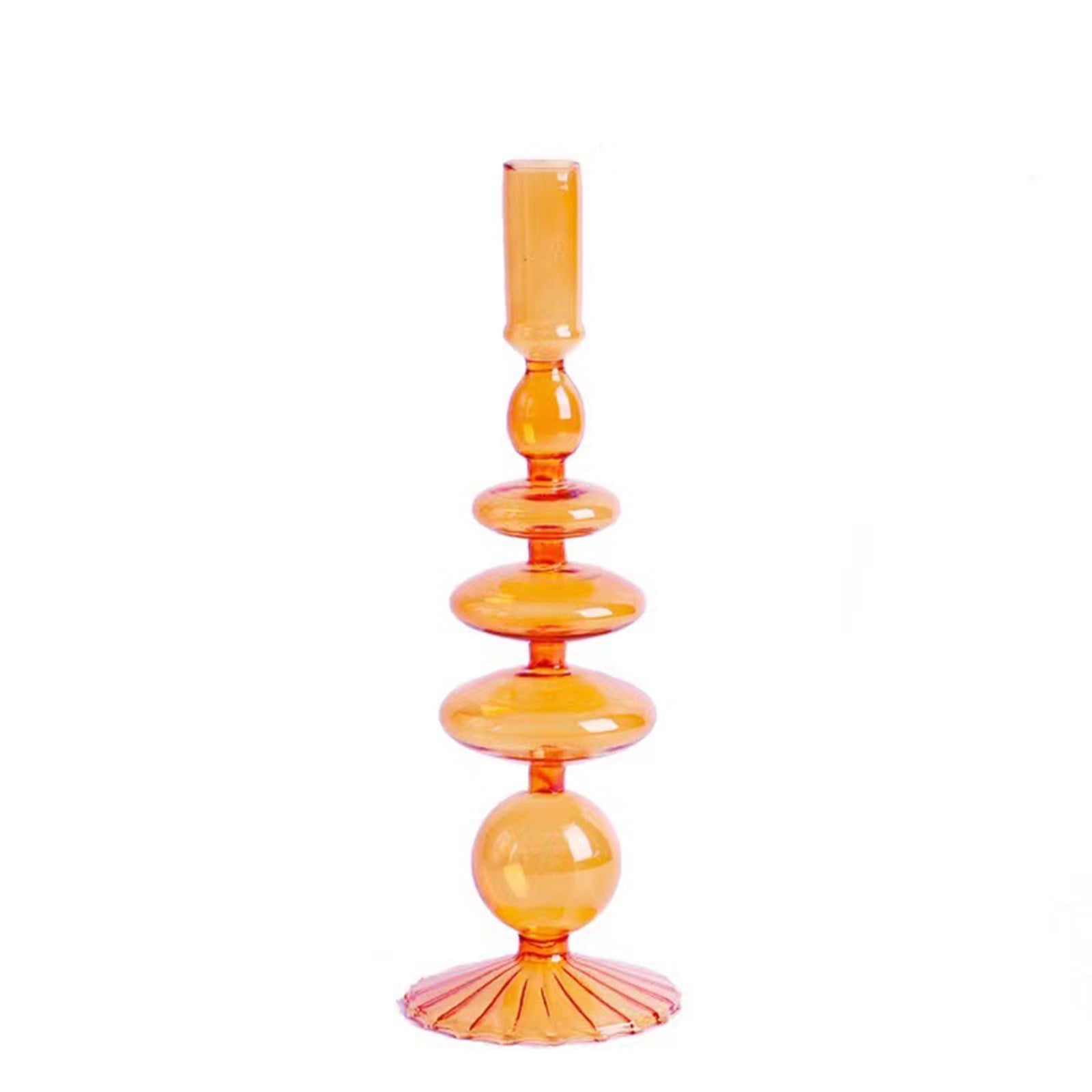 Simple Creative Glass Vase Candlestick Waves Bubbles Stacking ...