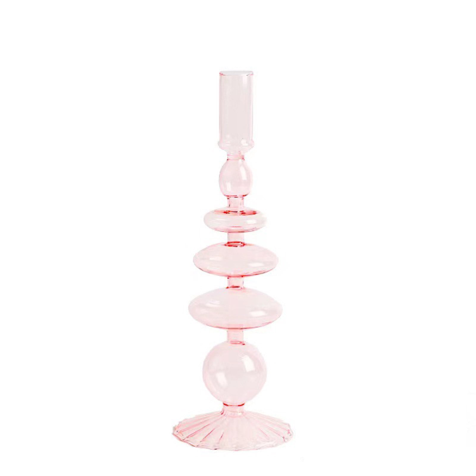 Simple Creative Glass Vase Candlestick Waves Bubbles Stacking ...