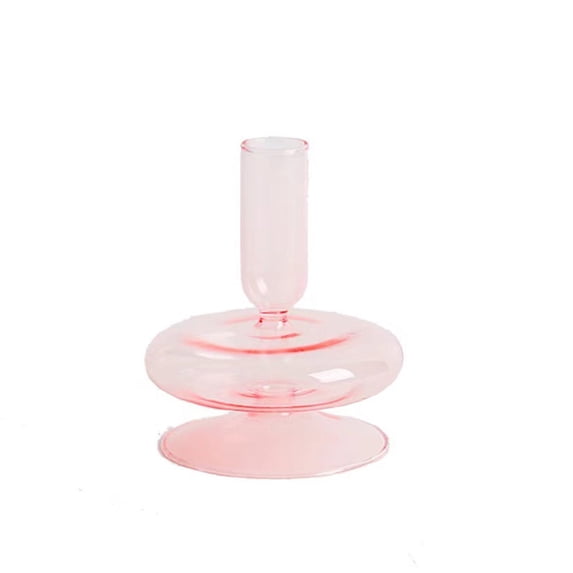 Simple Creative Glass Vase Candlestick Waves Bubbles Stacking ...
