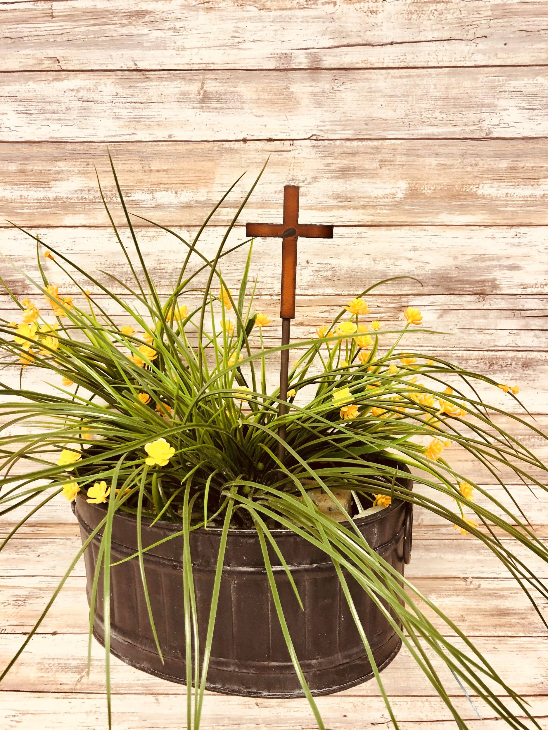 Simple Cross Garden Plant Stake - Walmart Business Supplies