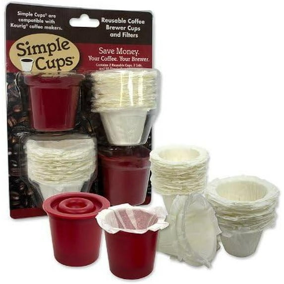Simple Cups Reusable K-Cups Coffee Filters ( 2 Count) - Walmart.com