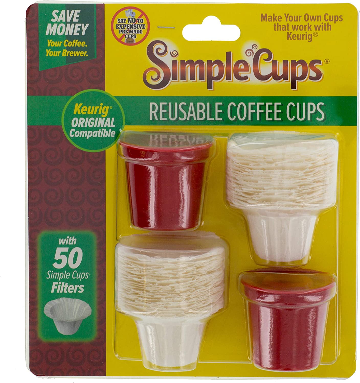 Simple Cups Reusable K-Cups Coffee Filters ( 2 Count) - Walmart.com