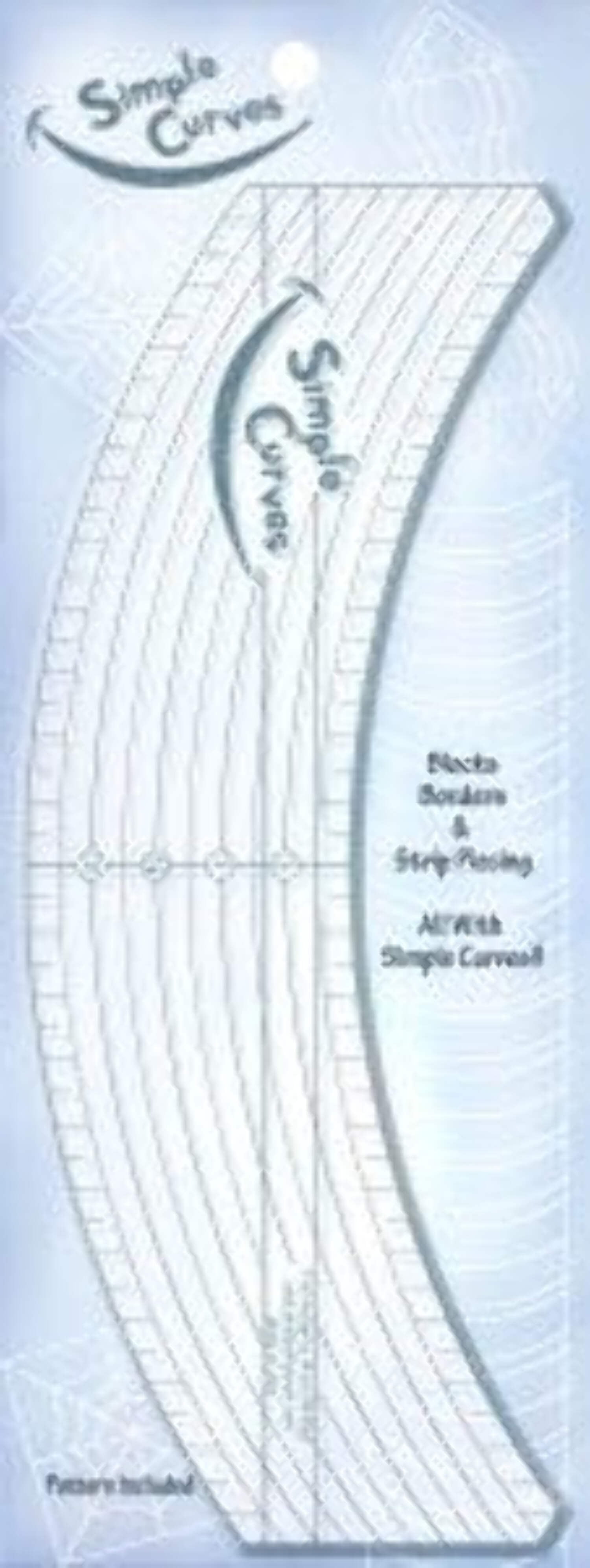 Simple Curves Quilt Ruler by Cheryl Phillips of Phillips Fiber Art ...