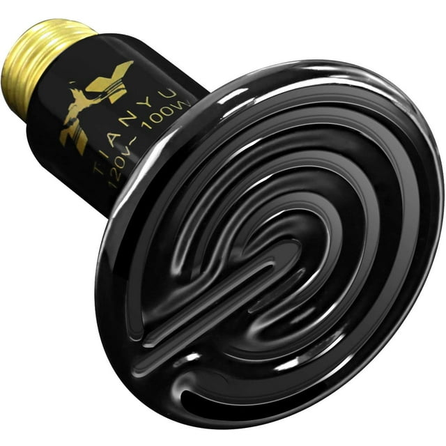 Simple Deluxe 100 Watts Ceramic Heat Emitter Reptile Heat Lamp Bulb No ...