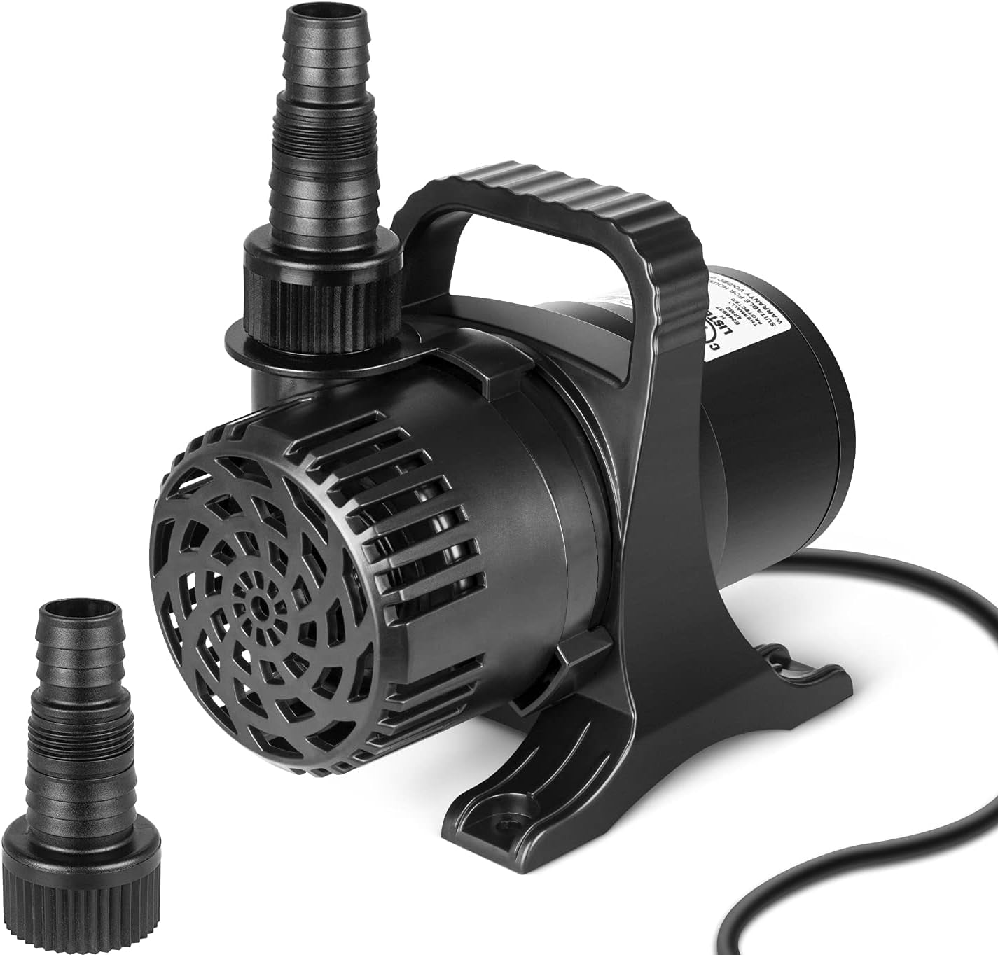 Simple Deluxe 100W 1600 GPH Ultra Quiet Submersible Water Pump with 20 ...