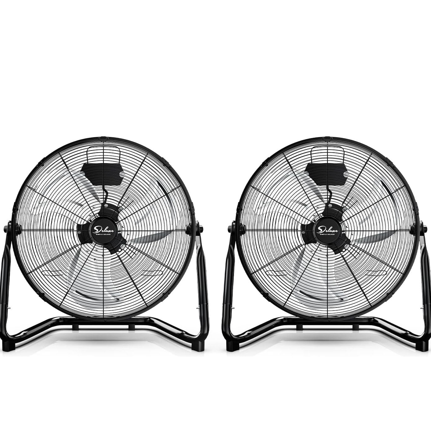 Simple Deluxe 12 Inch 3-Speed High Velocity Heavy Duty Metal Industrial ...