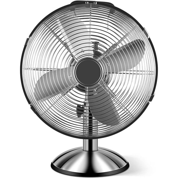 Simple Deluxe 12 inch Oscillating Stand Fan, 75° Horizontal, 3 Speeds ...