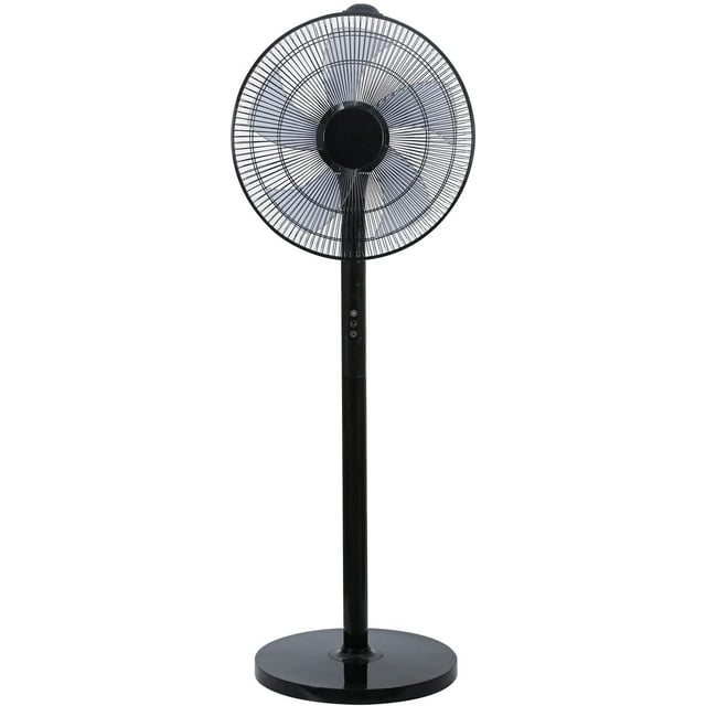 Simple Deluxe 15 inch 12 Speed Pedestal Stand Fan with Remote Control ...