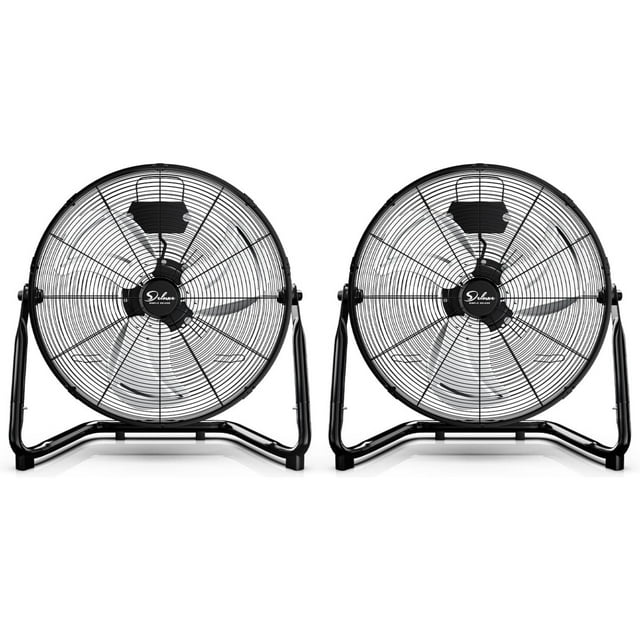 Simple Deluxe 18 Inch 3-Speed High Velocity Heavy Duty Metal Industrial ...