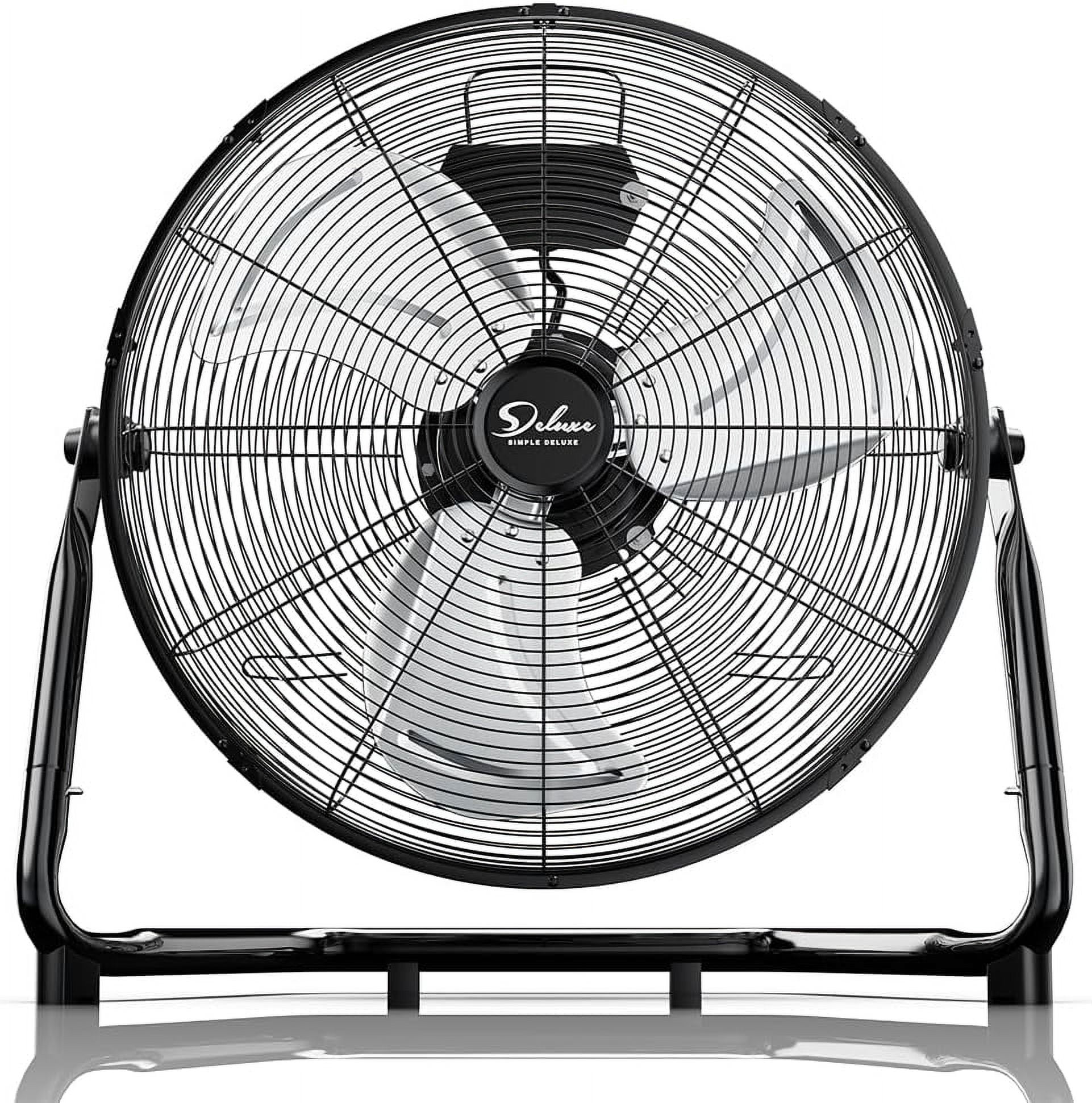 Simple Deluxe 18 Inch 3-Speed High Velocity Heavy Duty Metal Industrial ...