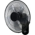 Simple Deluxe 18 inch Wall Mount Fan with 3-Speed Oscillation and ...
