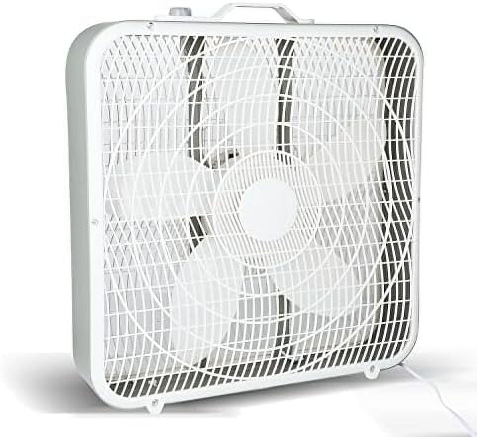 Simple Deluxe 20” Box Floor Fan, 3-Speed Cooling Fan with Aerodynamic ...