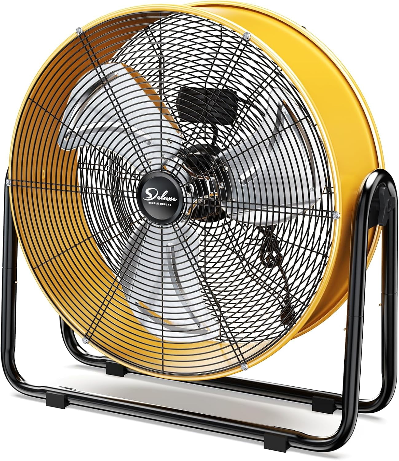 Simple Deluxe 20 Inch Heavy Duty Metal Industrial Drum Fan, 3 Speed ...