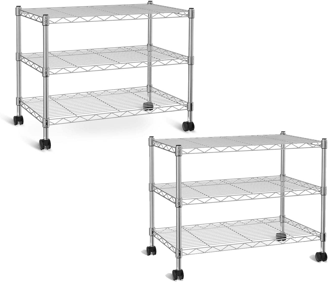 Simple Deluxe 3-Tier Heavy Duty Storage Shelves 750Lb Capacity, 24.02 ...