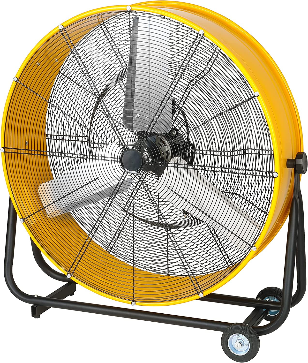 Simple Deluxe 36 inch Heavy Duty Metal Industrial Drum Fan, 3 Speed Air ...