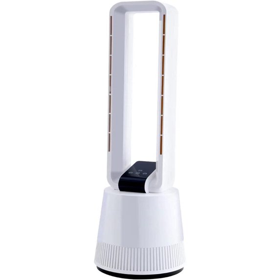 "Simple Deluxe 38"" Bladeless Tower Fan, 3 Speeds, 15H Timer, Remote ...