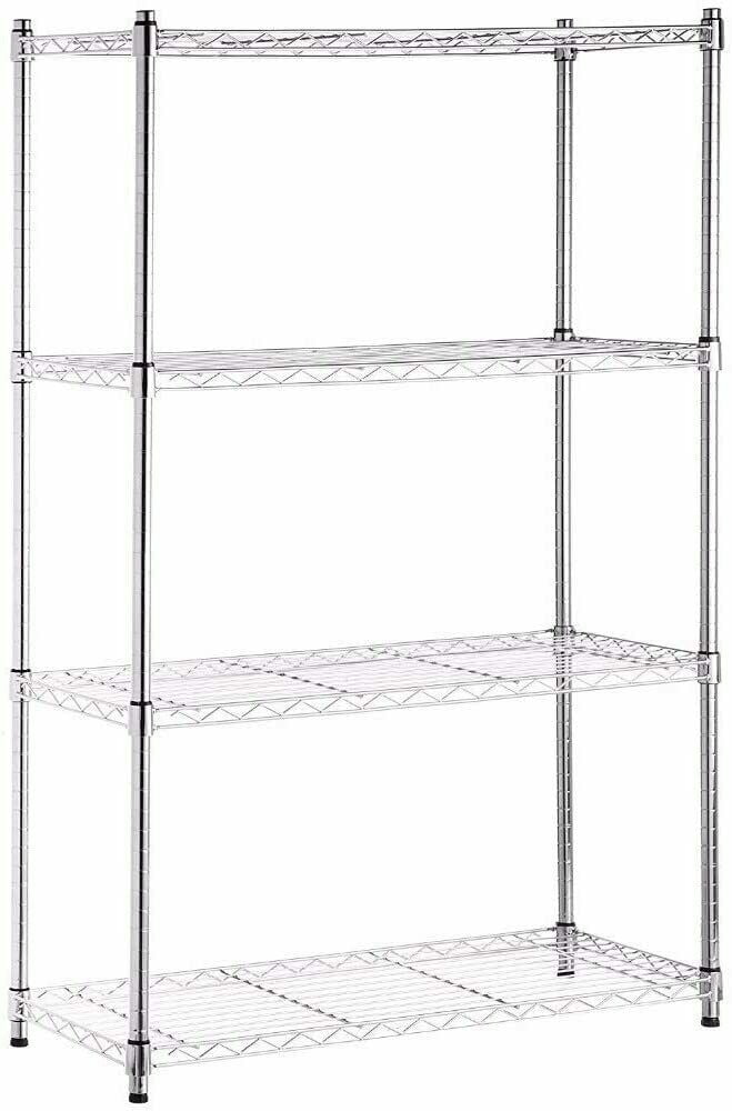Simple Deluxe 4-Tier Shelving Unit, 35"D x 18"W x 61"H - Walmart.com