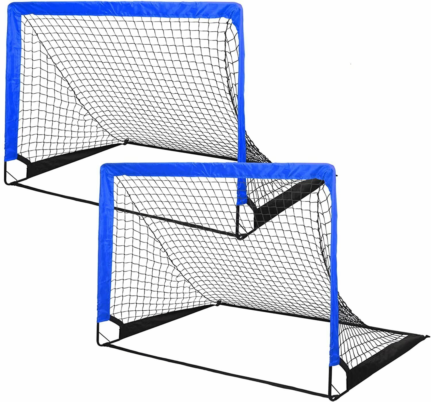Simple Deluxe 4‘x3’ Portable Soccer Goal, Pop Up Folding Soccer Net ...