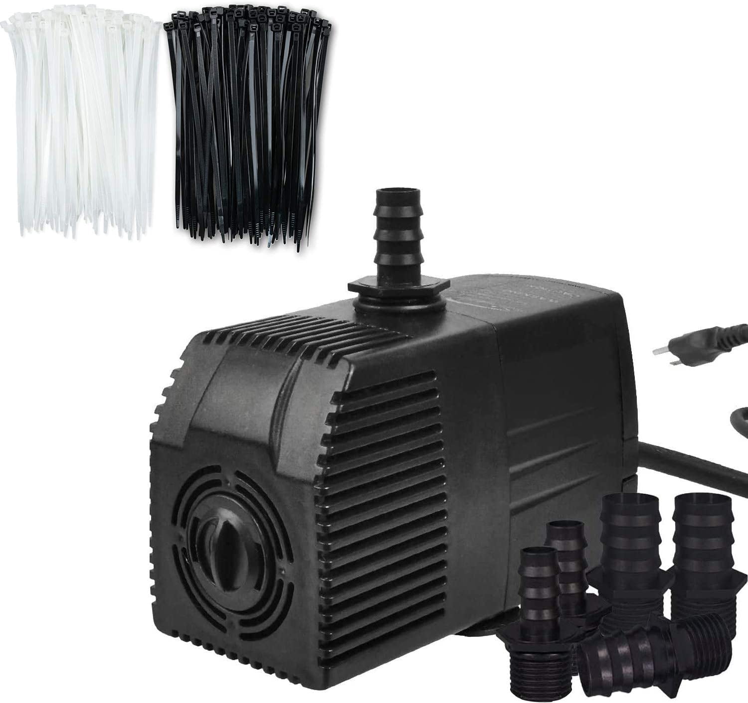 Simple Deluxe 400 GPH Submersible 15' Cord Water Pump for Hydroponics ...