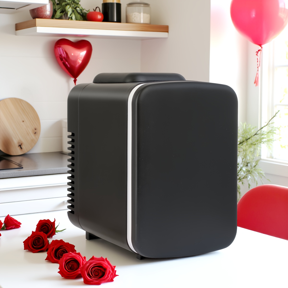 Simple Deluxe 4L Portable Mini Fridge Warmer And Cooler Six 12oz Cans ...