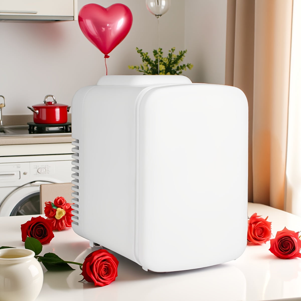 Simple Deluxe 4L Portable Mini Fridge Warmer And Cooler Six 12oz Cans ...