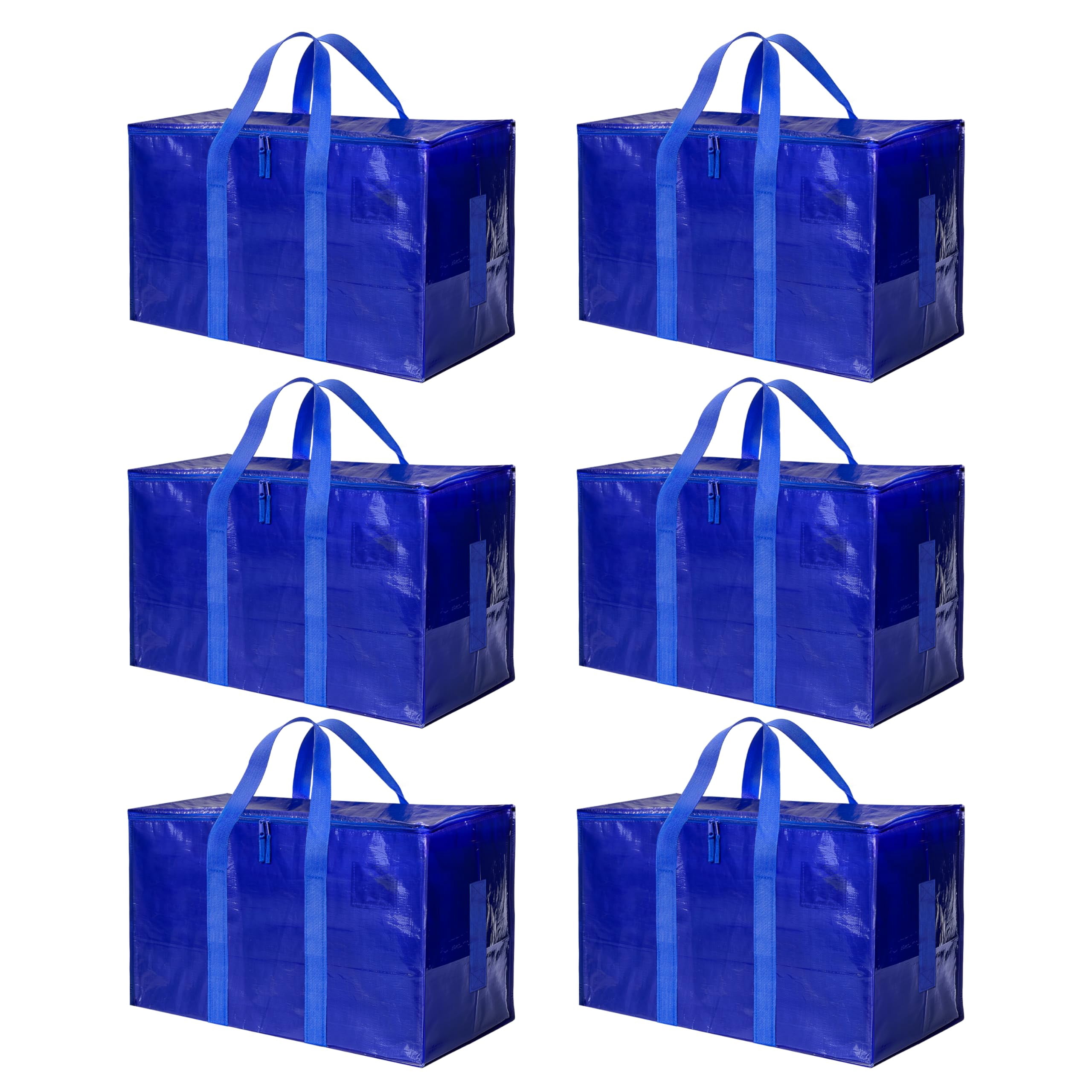 Simple Deluxe 6 Pack Extra Large Moving Bags with Lids, Reinforced ...