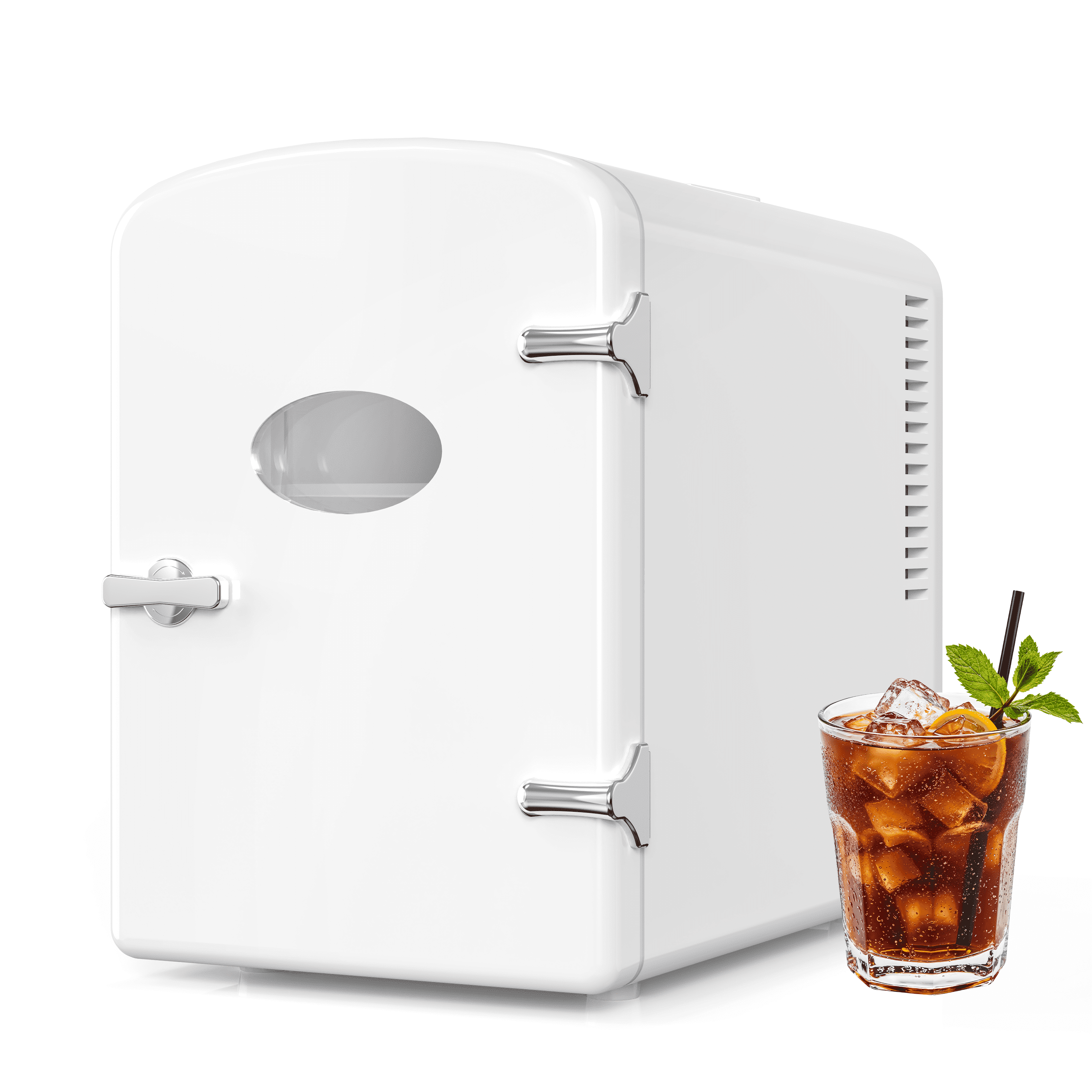 Simple Deluxe 6L/9 Can Mini Fridge with Observation Window, Portable ...