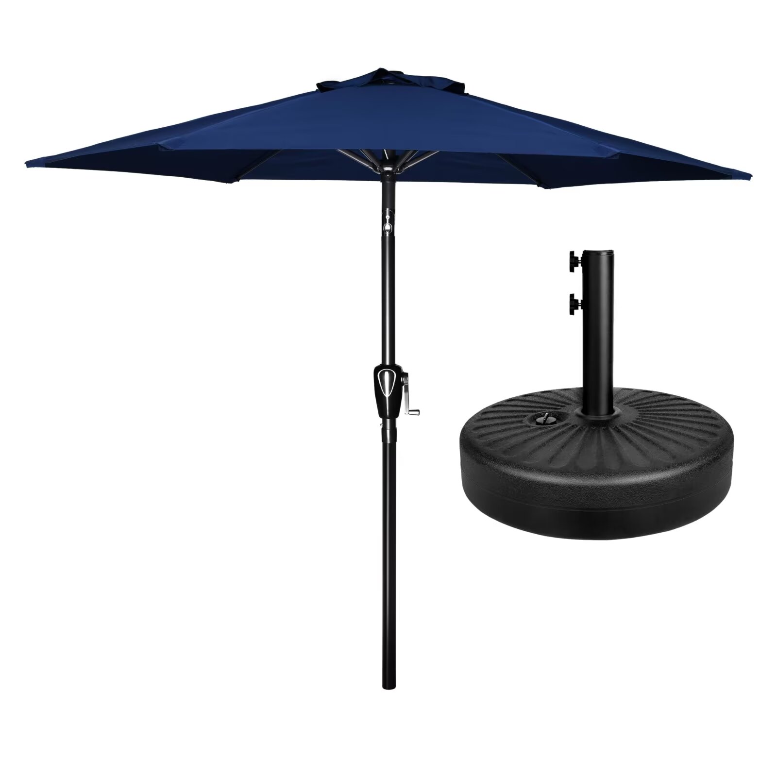 Simple Deluxe 7.5' Patio Umbrella with 20 Inch 50lbs Capacity Fillable ...