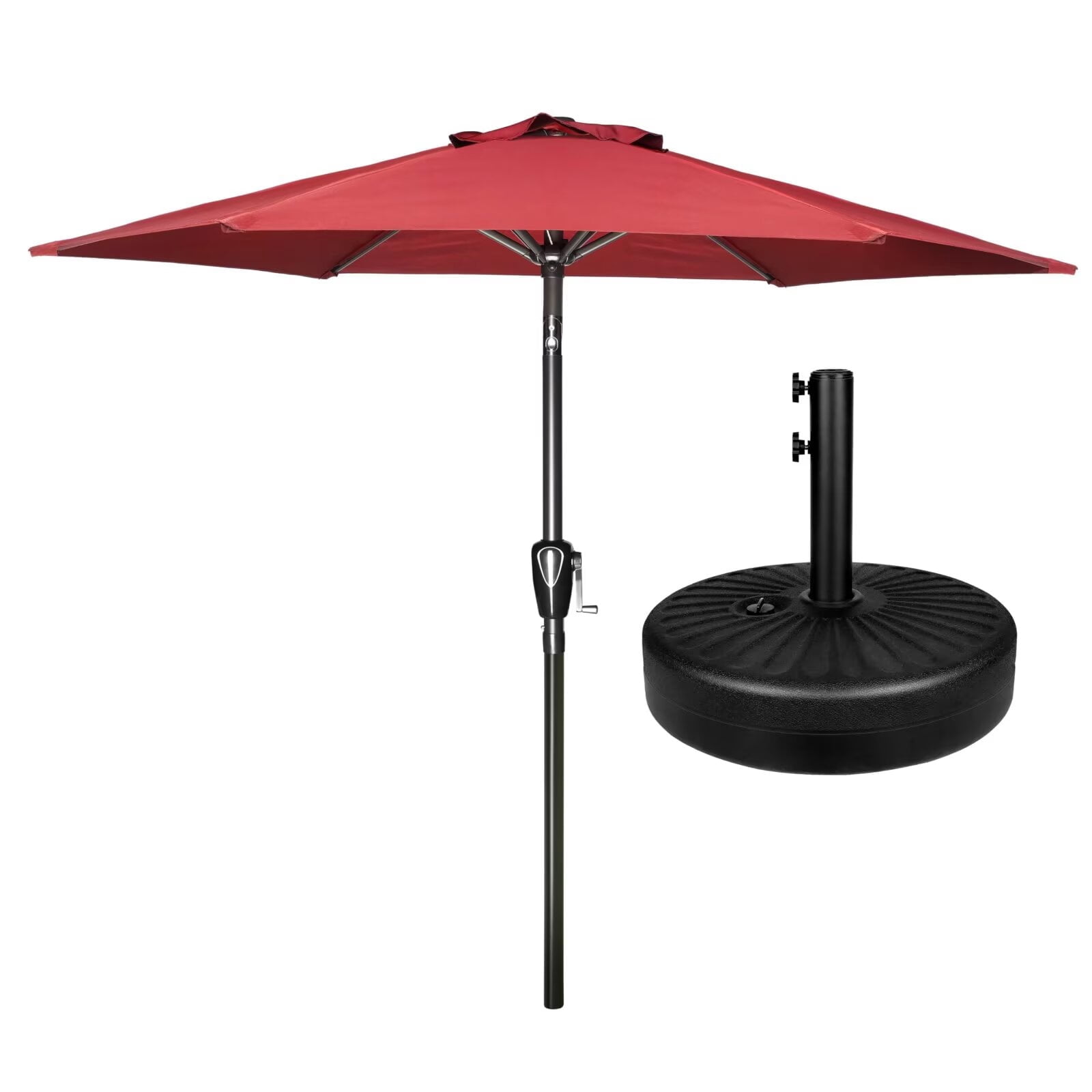 Simple Deluxe 7.5' Patio Umbrella with 20 Inch 50lbs Capacity Fillable ...