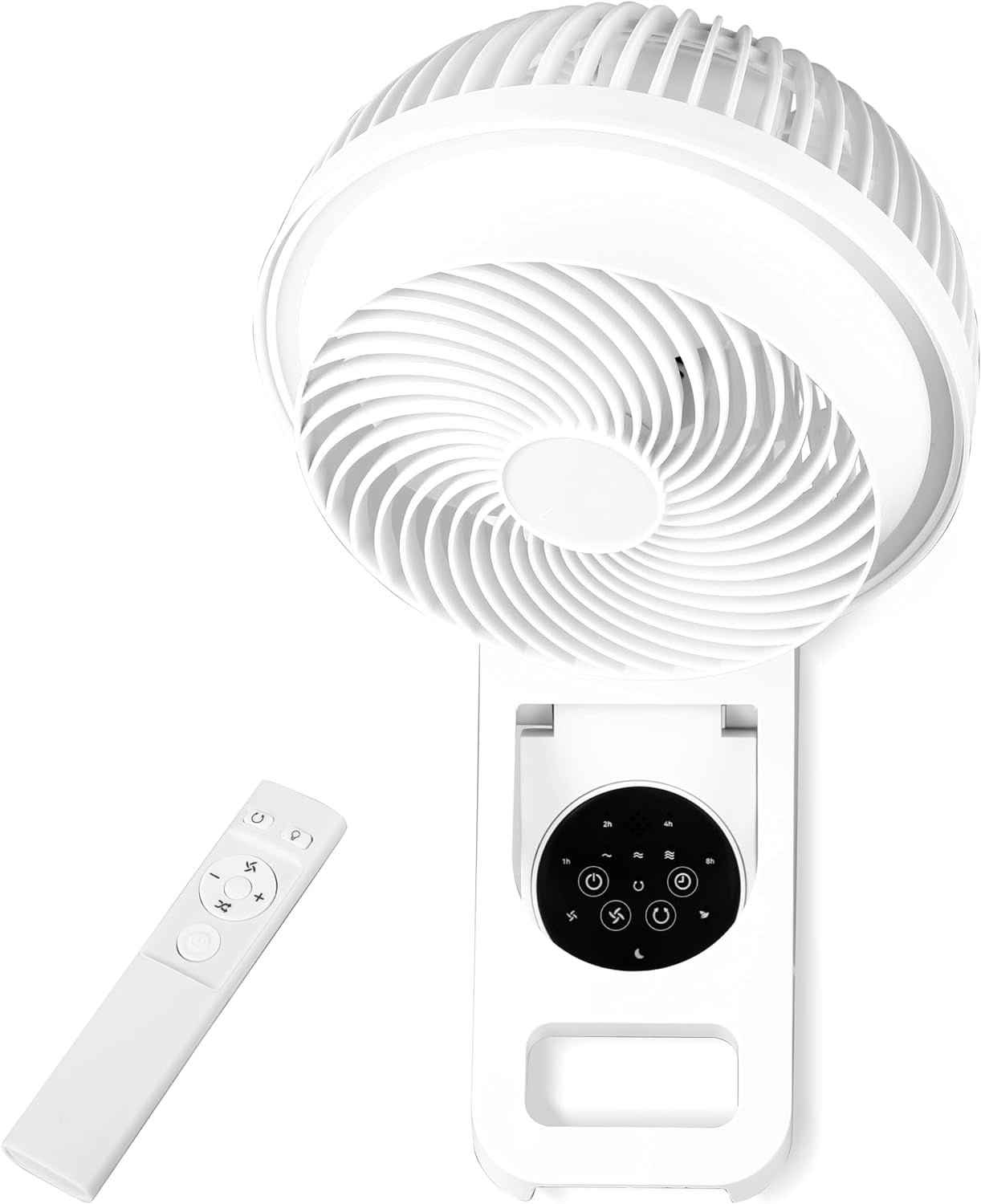Simple Deluxe 8 inch 3 Speed Wall Mount Fan with Remote Control ...