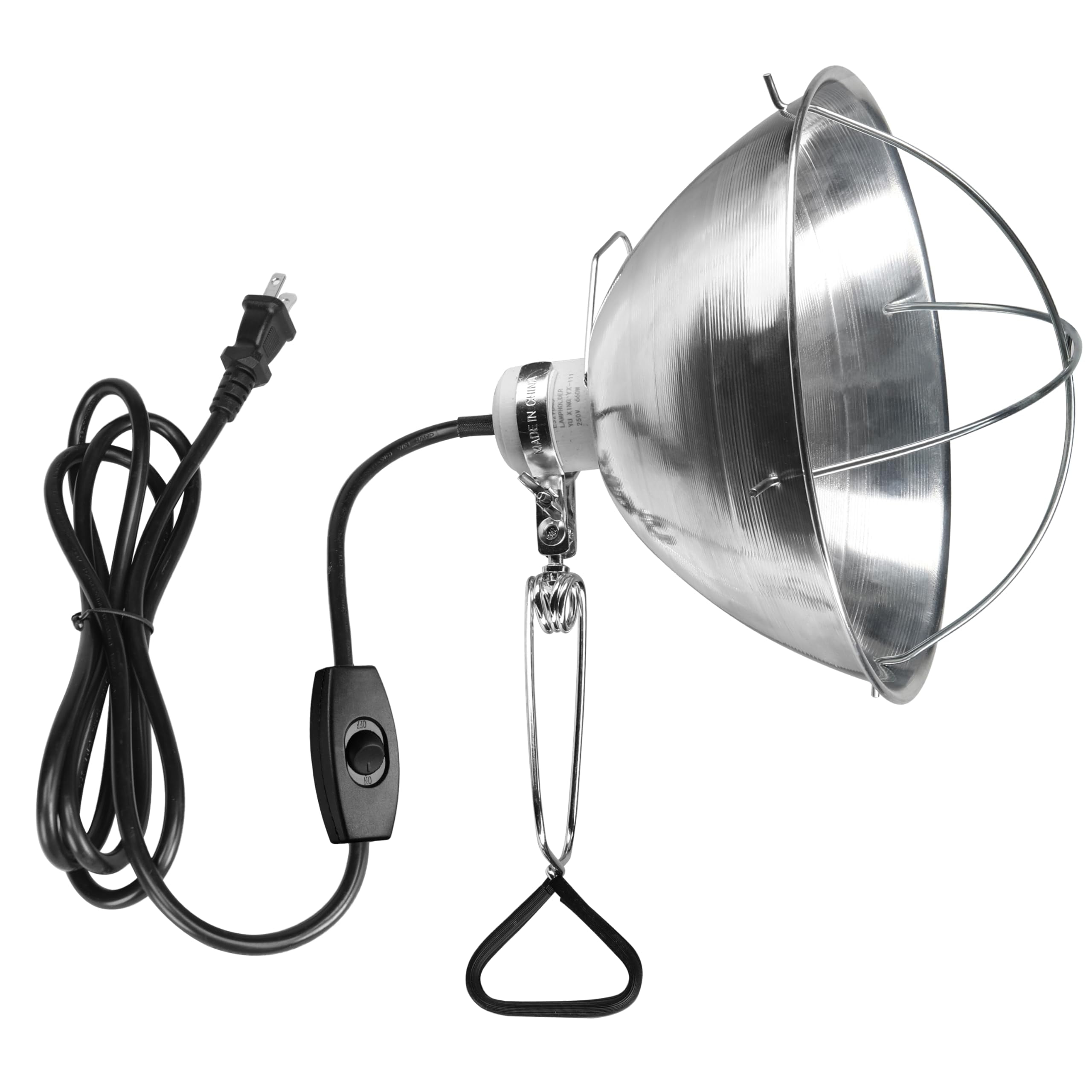 Simple Deluxe Adjustable Clamp Lamp with 10.5" Aluminum Reflector and ...