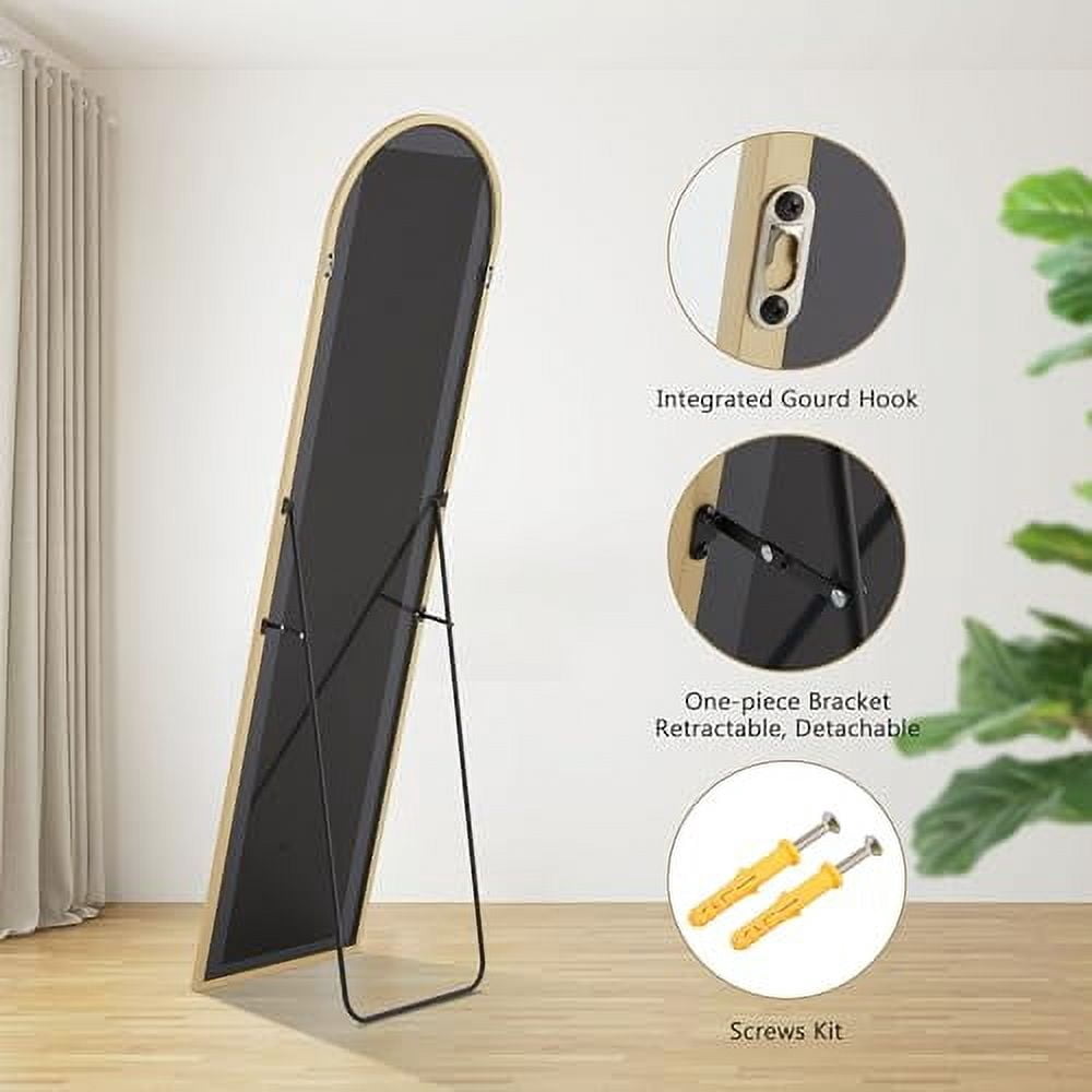Simple Deluxe Arched Full Length Mirror, 64"×21" Large Mirror, Mirrors ...