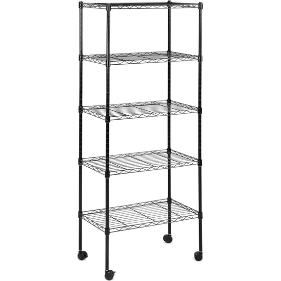 Simple Deluxe 5-Tier Storage Shelving Unit, Heavy Duty Wire Metal ...