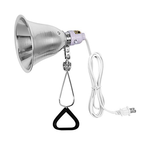 Simple Deluxe Clamp Lamp Light with 5.5 Inch Aluminum Reflector up to ...