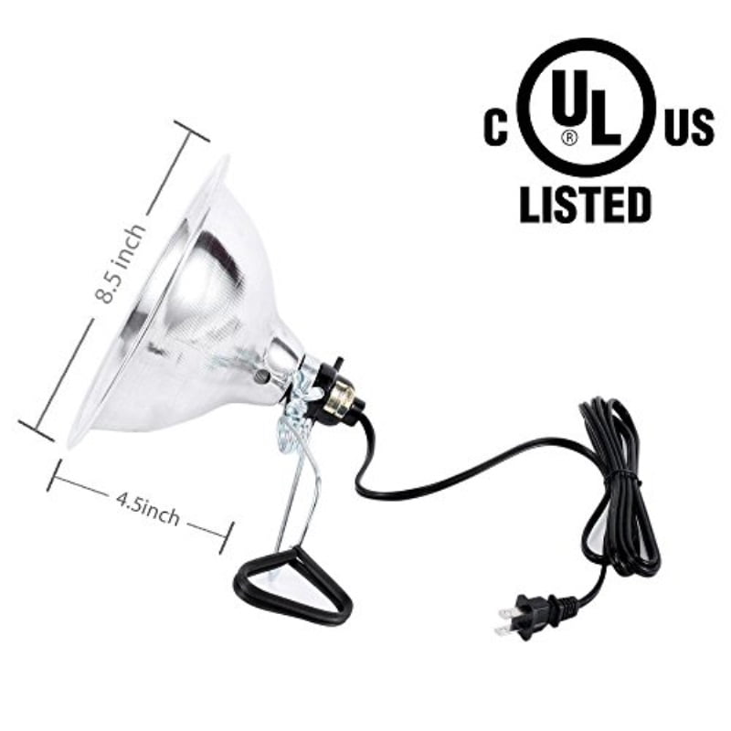 Simple Deluxe Clamp Lamp Light with 8.5 Inch Aluminum Reflector up to ...