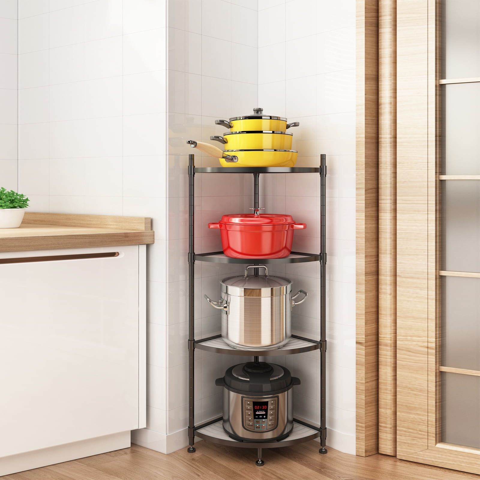 Simple Deluxe Heavy Duty 5-Shelf Shelving Unit, 29" D x 14"W x 61" H, 5 ...
