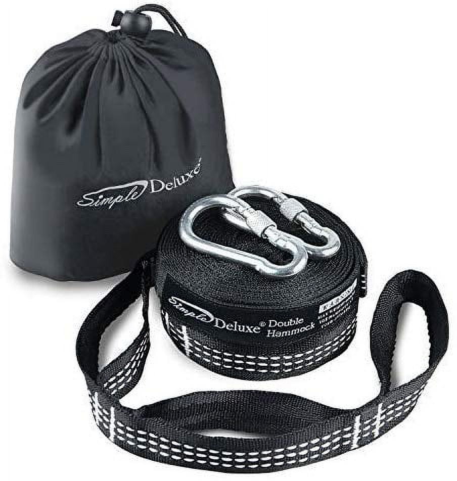 Simple Deluxe Pair of 800LBS Heavy Duty Lightweight Portable Hammock ...