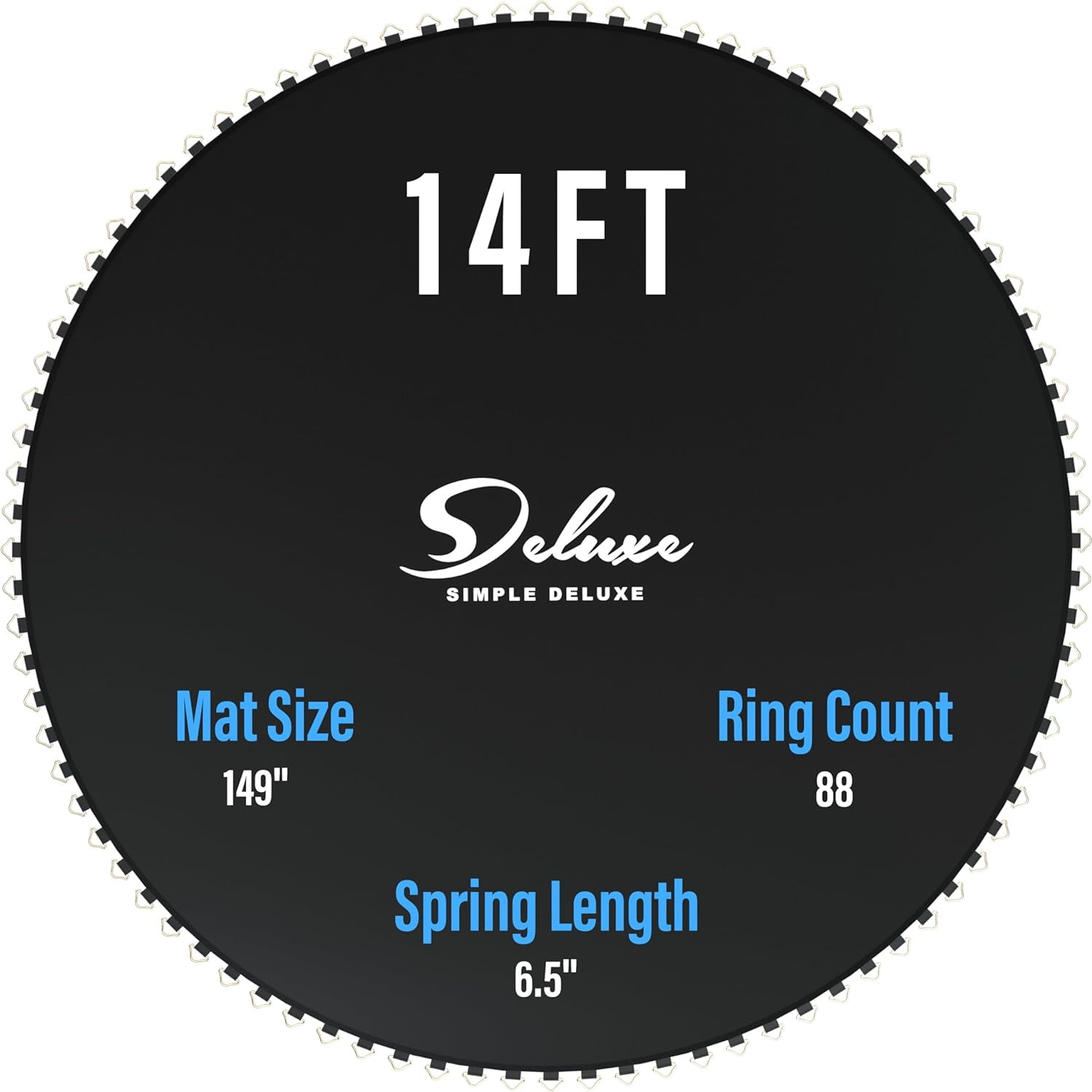 Simple Deluxe Replacement Trampoline Mat Round Trampoline Safety Pad ...