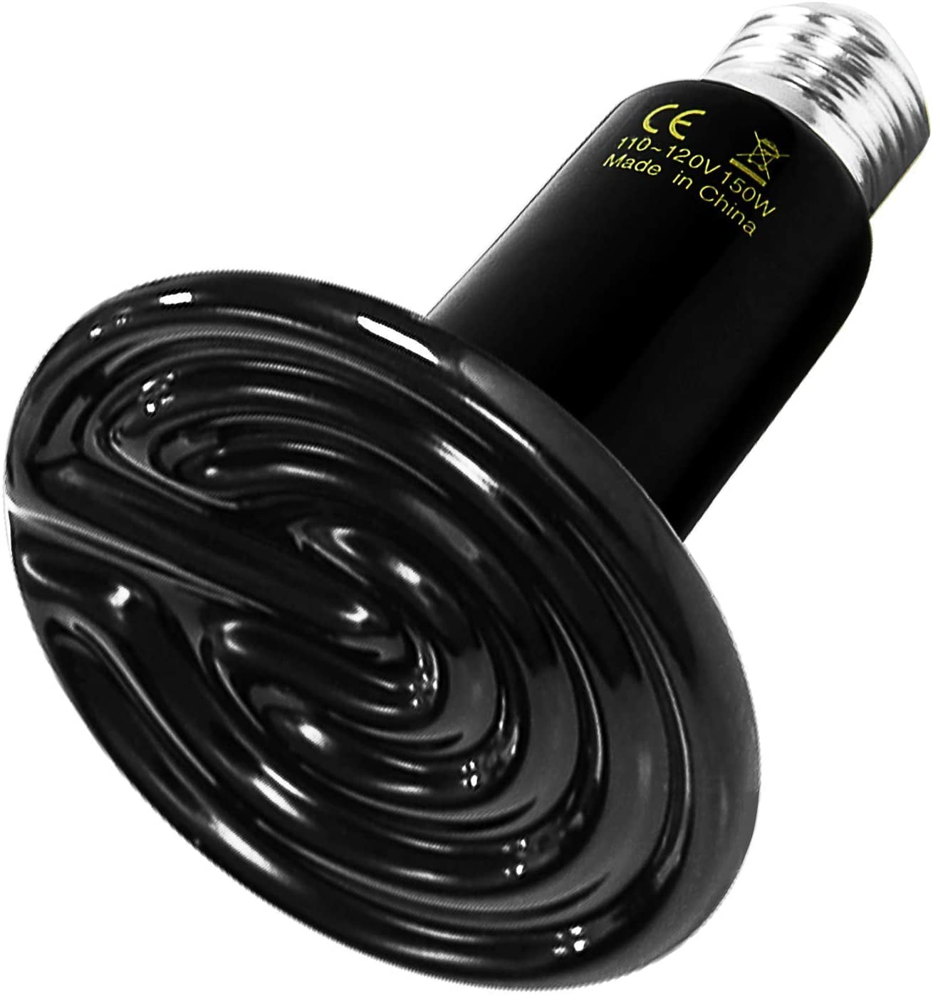 Simple Deluxe Reptile Heat Lamp 150W Ceramic Heat Emitter Heating Bulb ...