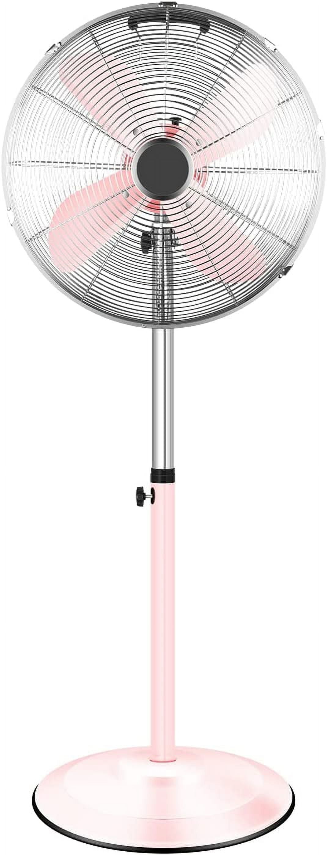 Simple Deluxe Stand Fan, Adjustable Heights, 75°Oscillating, High ...