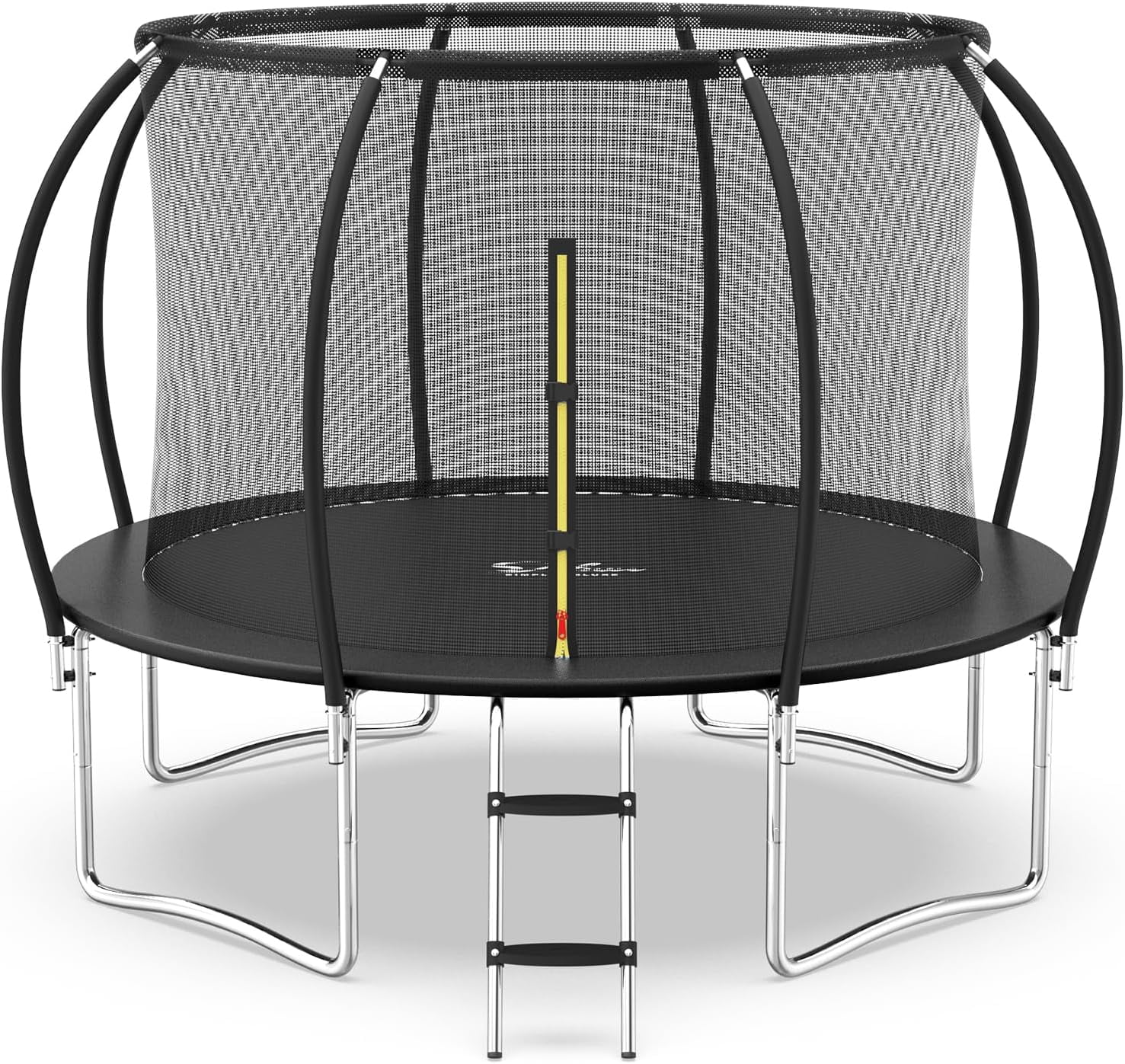 Simple Deluxe Trampoline for Kids with Safety Enclosure Net Wind Stakes ...