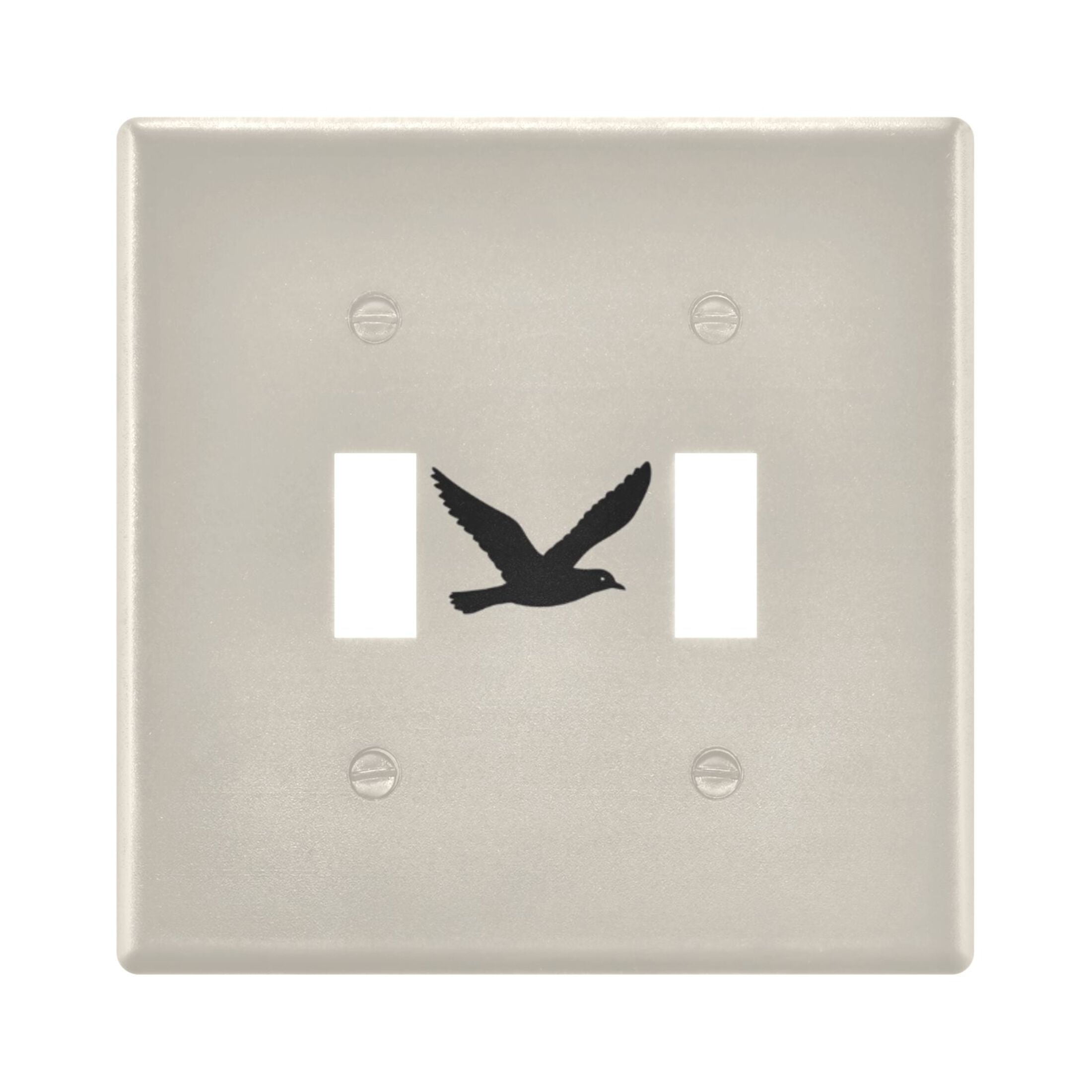 Simple Design Bird Pattern Fireproof Switch Plate with Rounded Edges 2 ...